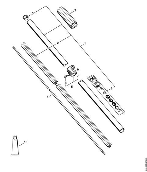 Stihl FS91R – Drive Tube Assemble | Lawn & turfcare machinery parts