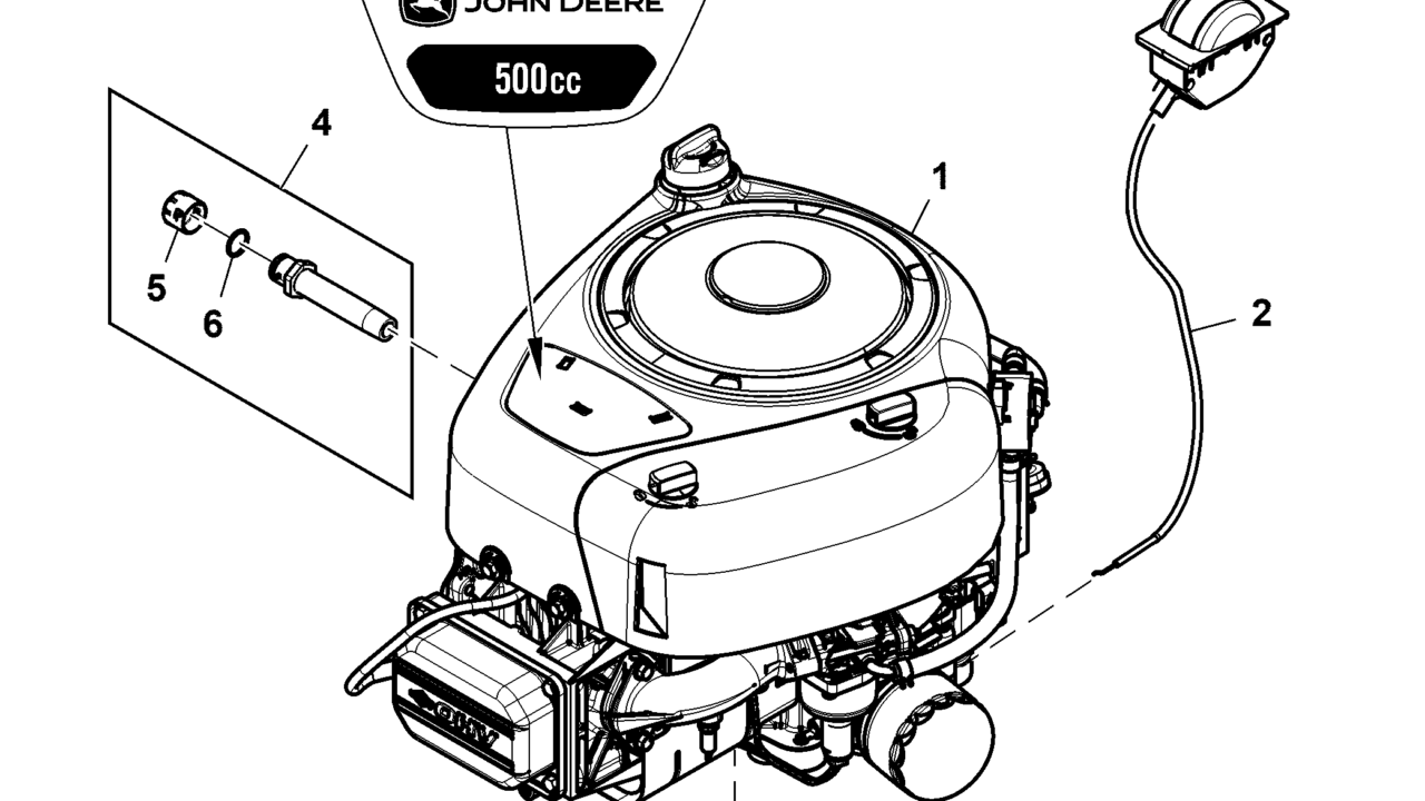 John Deere X107 – Pump Shaft Kit | Lawn & turfcare machinery parts