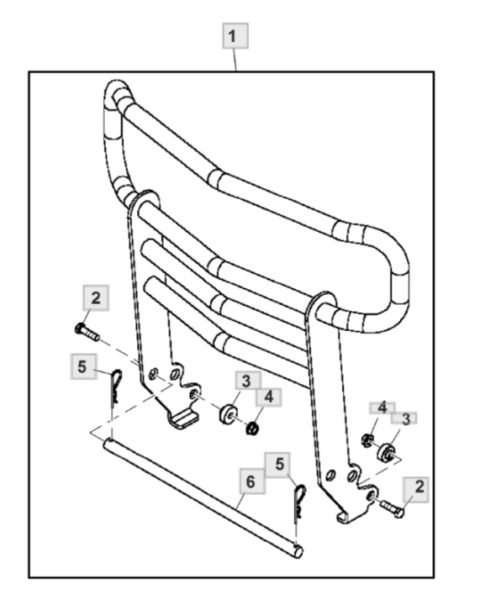 John Deere X350 – Mower Deck 42a | Lawn & turfcare machinery parts