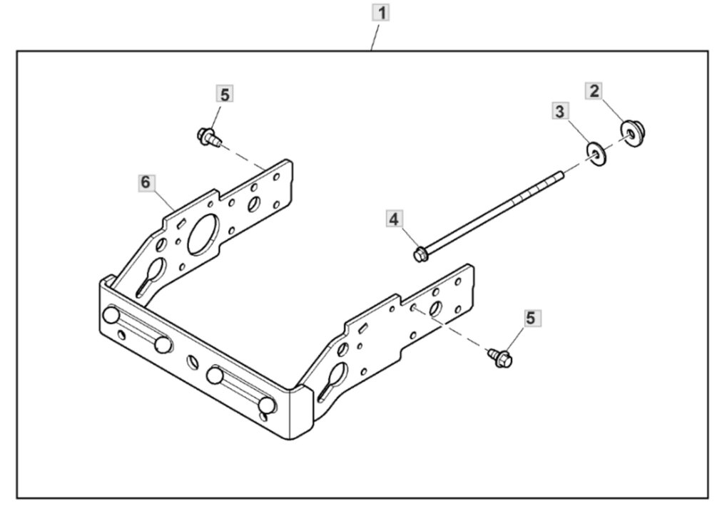 John Deere X350 – Front Weight Bracket | Lawn & turfcare machinery parts
