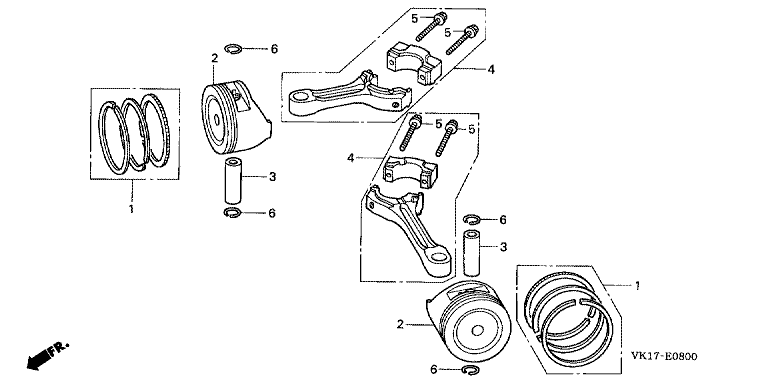 Honda HF2417K2-HTF – Piston | Lawn & turfcare machinery parts