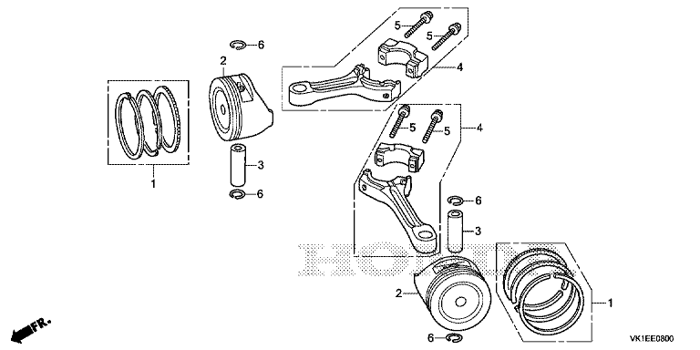 Honda HF2417K3-HTF – Piston | Lawn & turfcare machinery parts